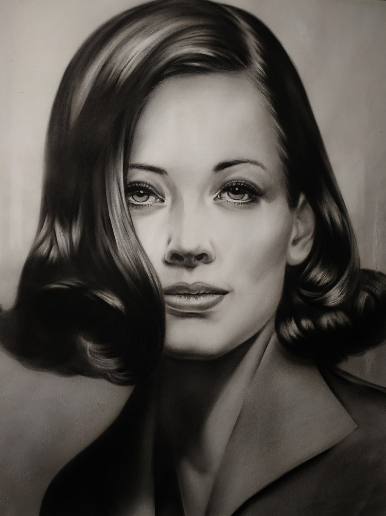 Hand Drawn Portrait Realistic Custom Portrait Drawing From Photo ...