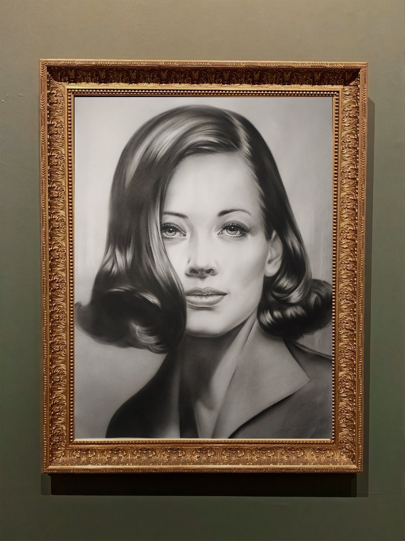 Hand Drawn Portrait Realistic Custom Portrait Drawing From Photo ...