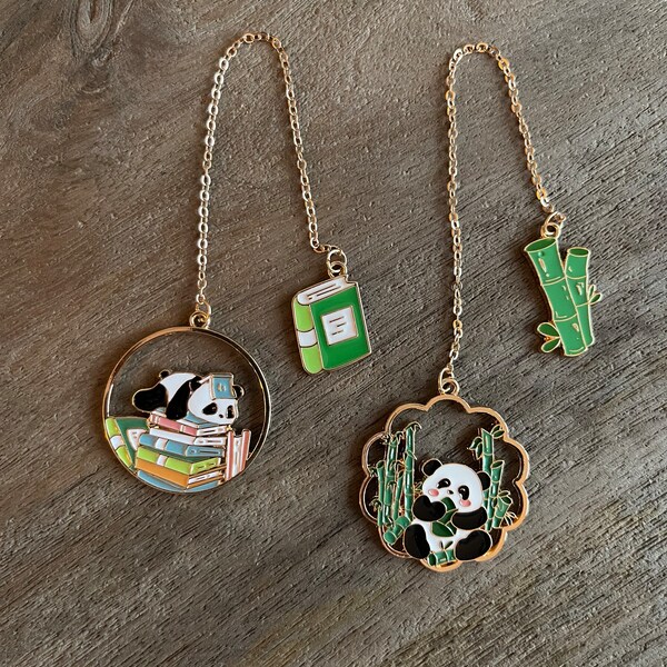 Panda Bookmark - Etsy