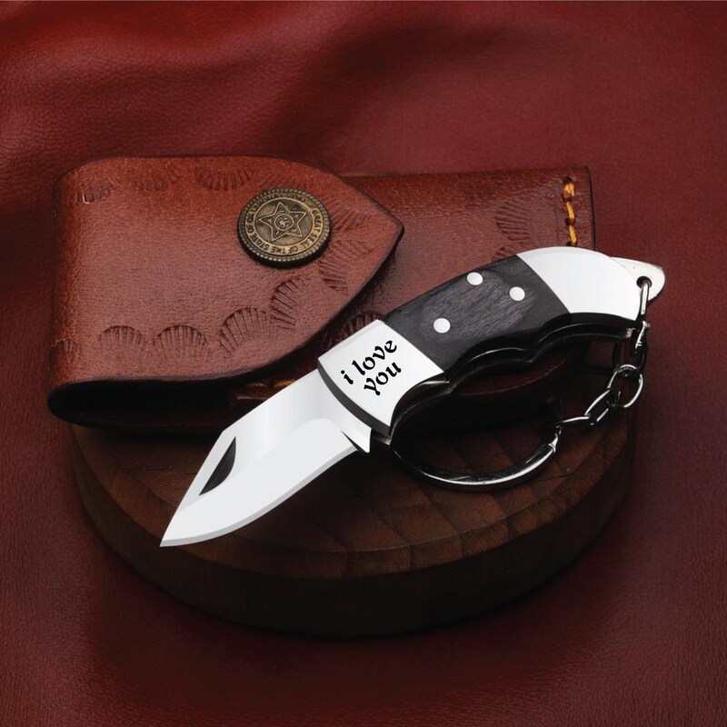 Mini Knife Keychain - Etsy