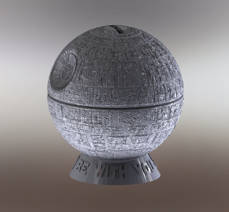 Star Wars Money Box Death Star STL Files Pack | Piggy Bank | May the ...