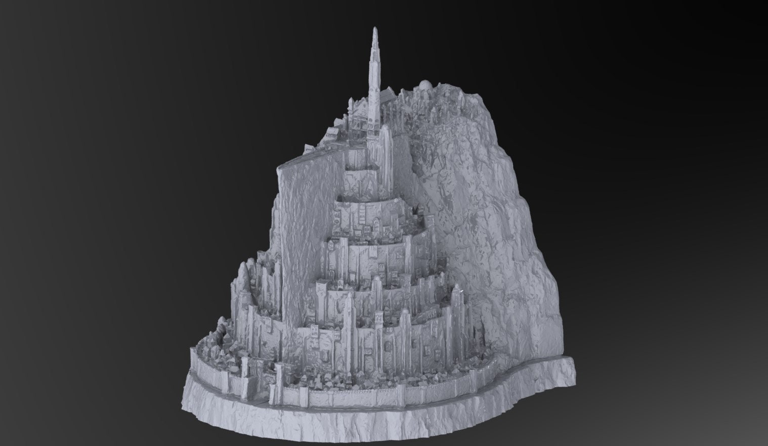 Minas Tirith From Lord of the Rings - STL Files | 3D Models | Gondor ...