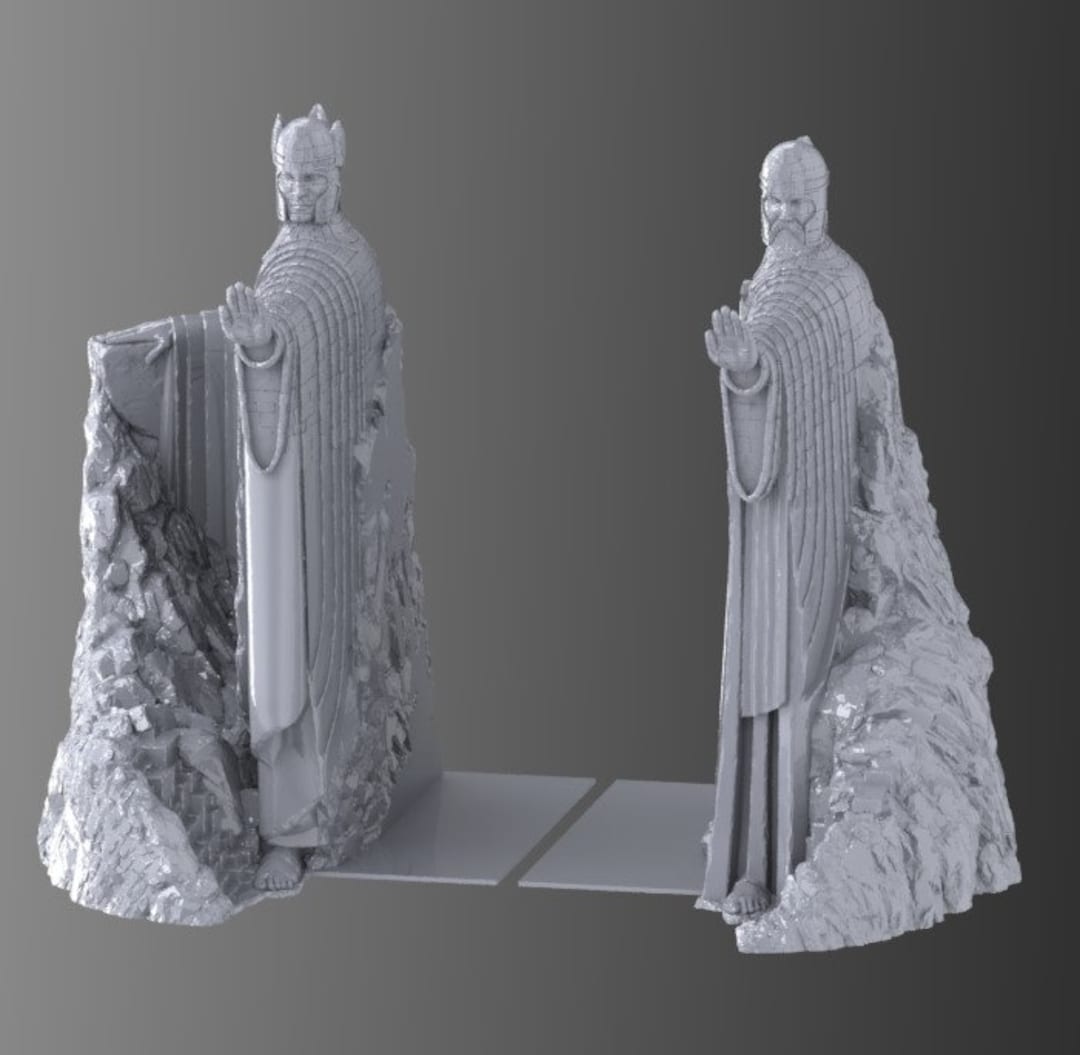 Argonath Statues Bookends From Lord of the Rings STL Files 3D Models ...
