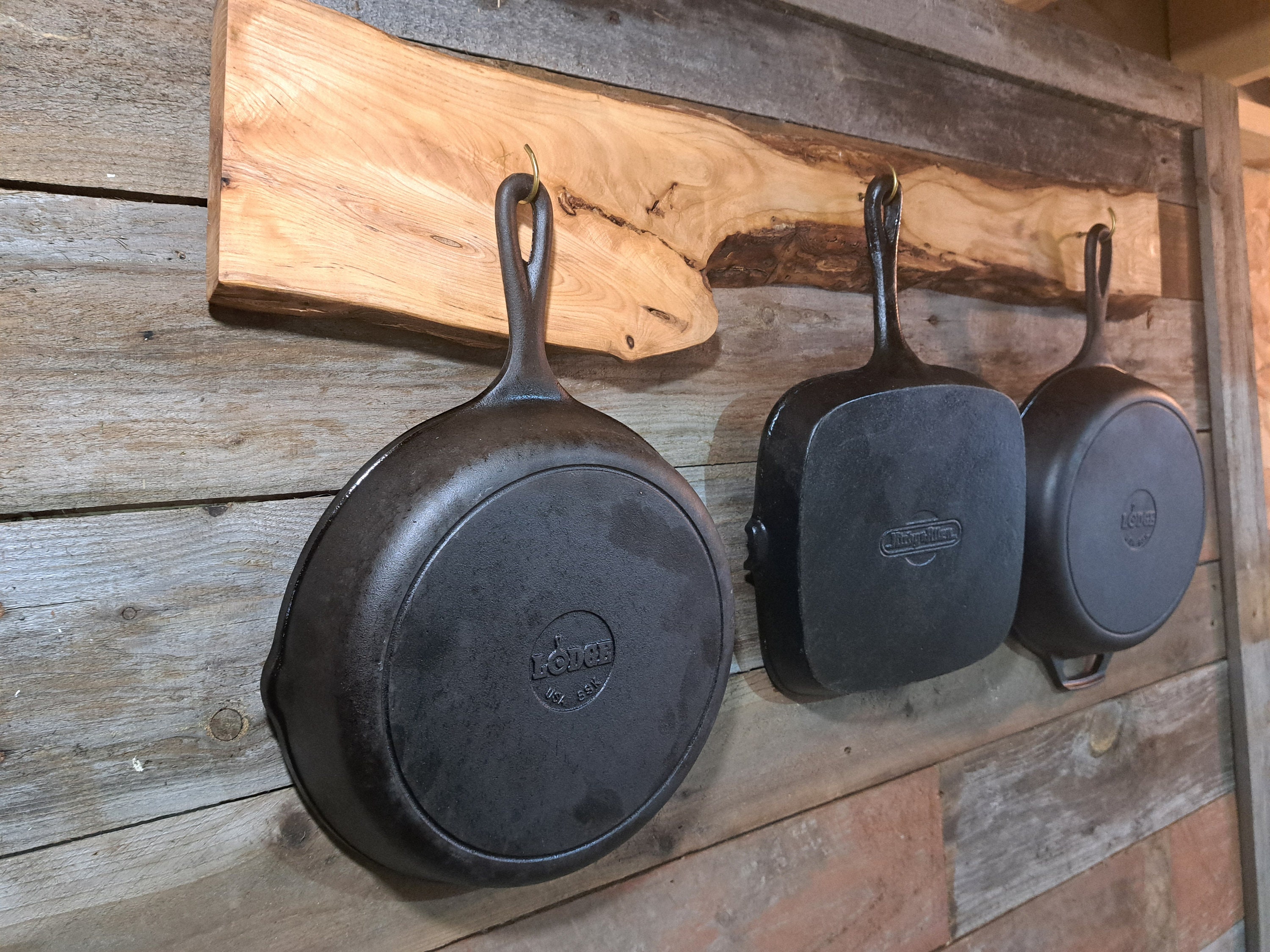 Rustic Live Edge Pot Hanger - Etsy