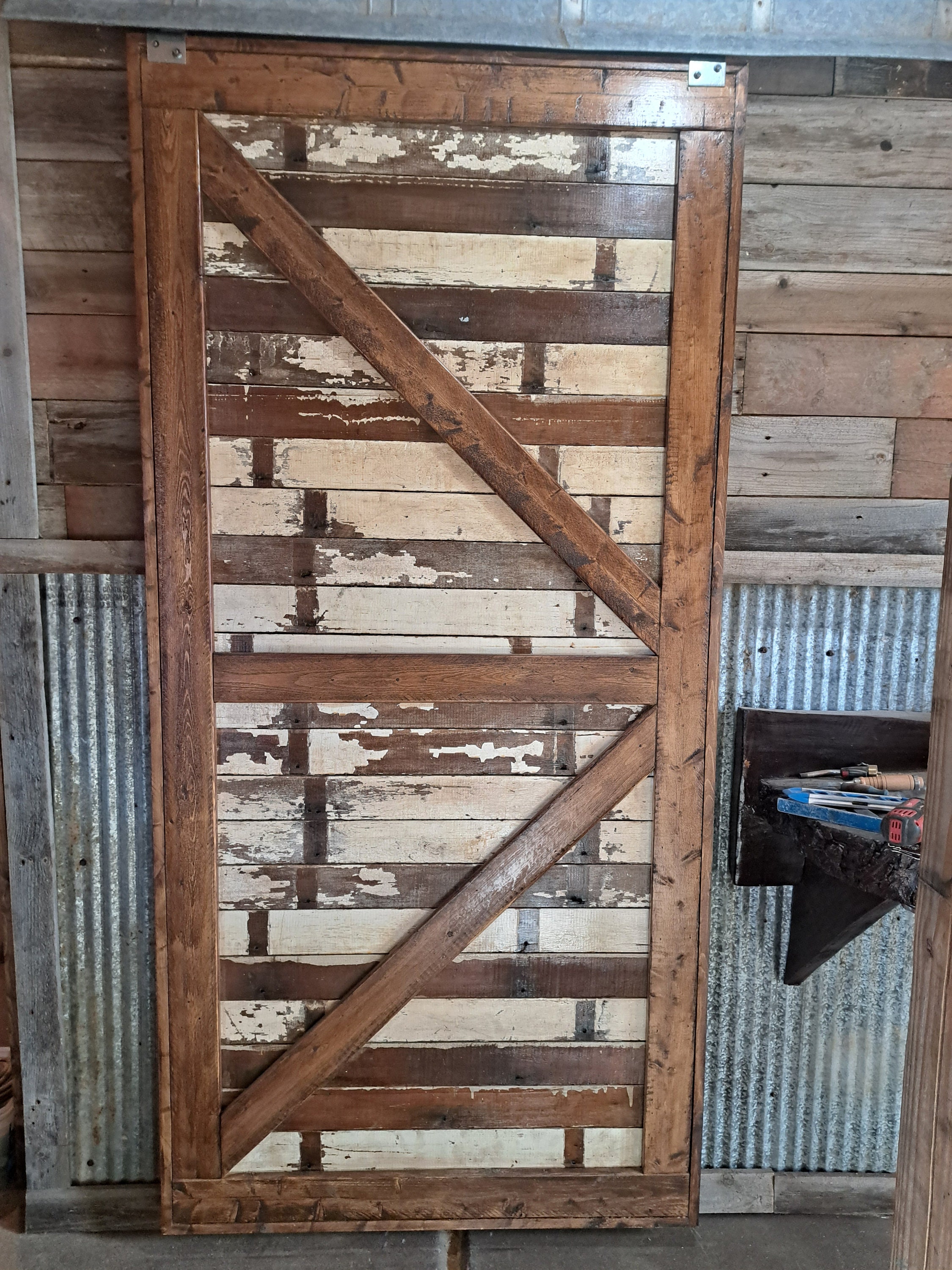 Rustic Sliding Barn Door - Etsy