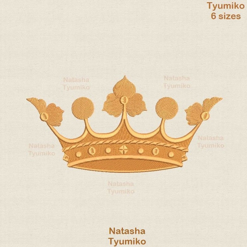Crown Embroidery Pattern - Etsy