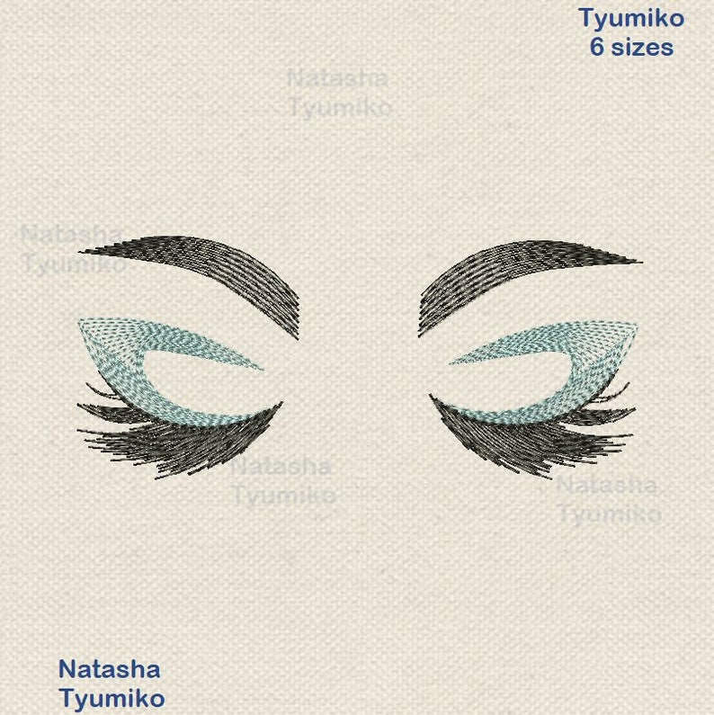 Lashes Eye Machine Embroidery Design, Eye Woman With Lashes Embroidery ...
