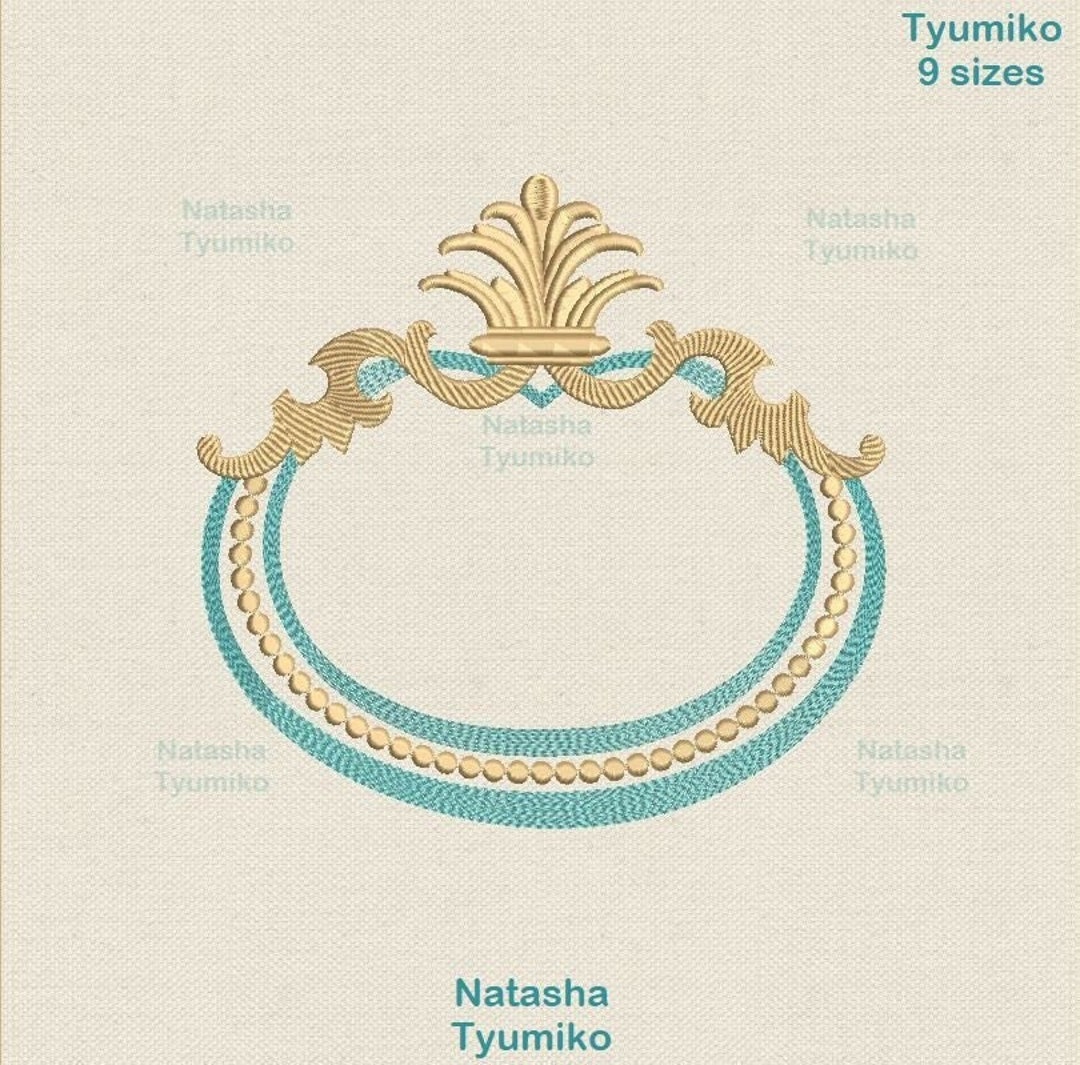 Frame Oval Machine Embroidery Design for Monogram Letters Font, Oval ...