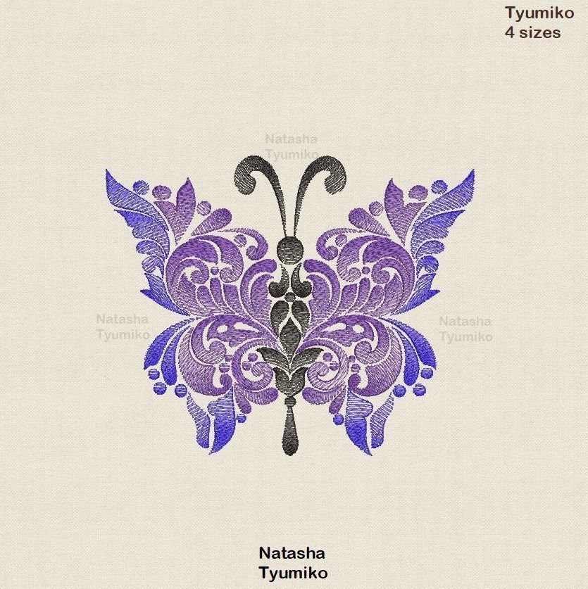 Butterfly Embroidery Design, Butterfly Embroidery Pattern, Easy ...