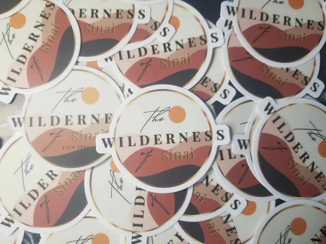 The Wilderness of Sinai Sticker, Christian Sticker, Notebook Sticker ...