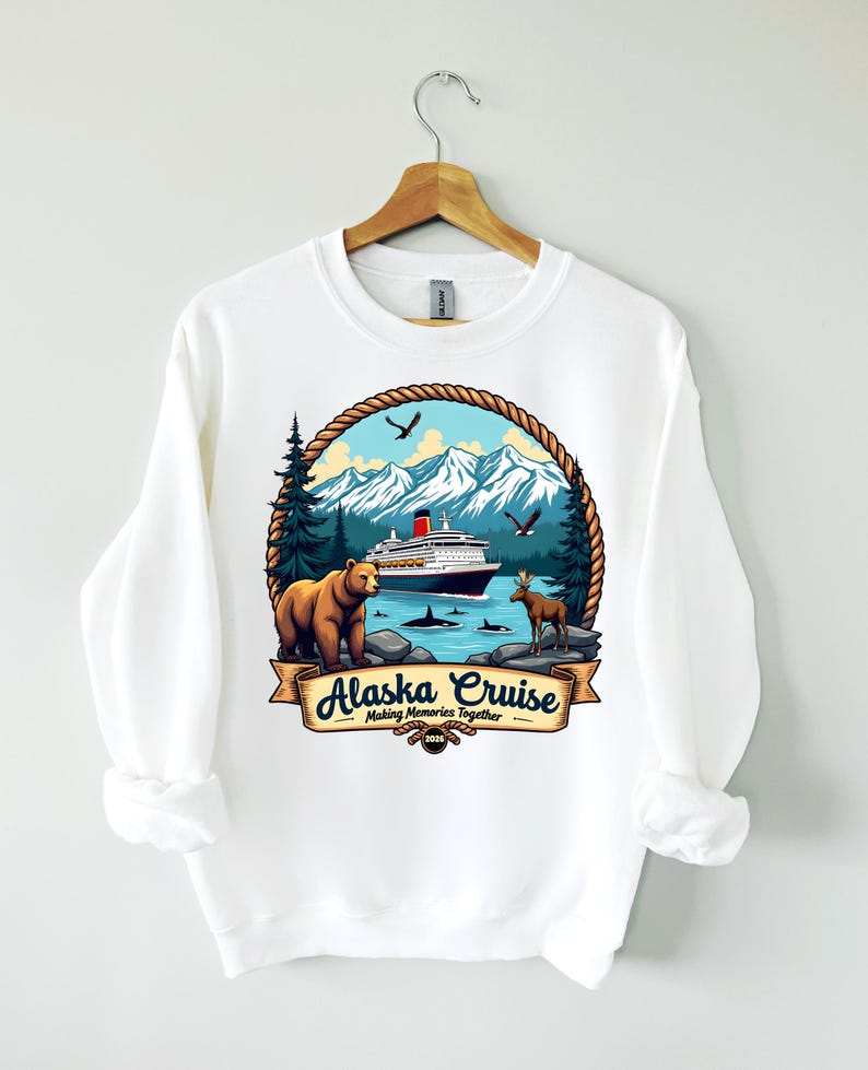 Alaska Cruise Squad 2026 PNG, Matching Alaskan Family and Friends Shirt ...