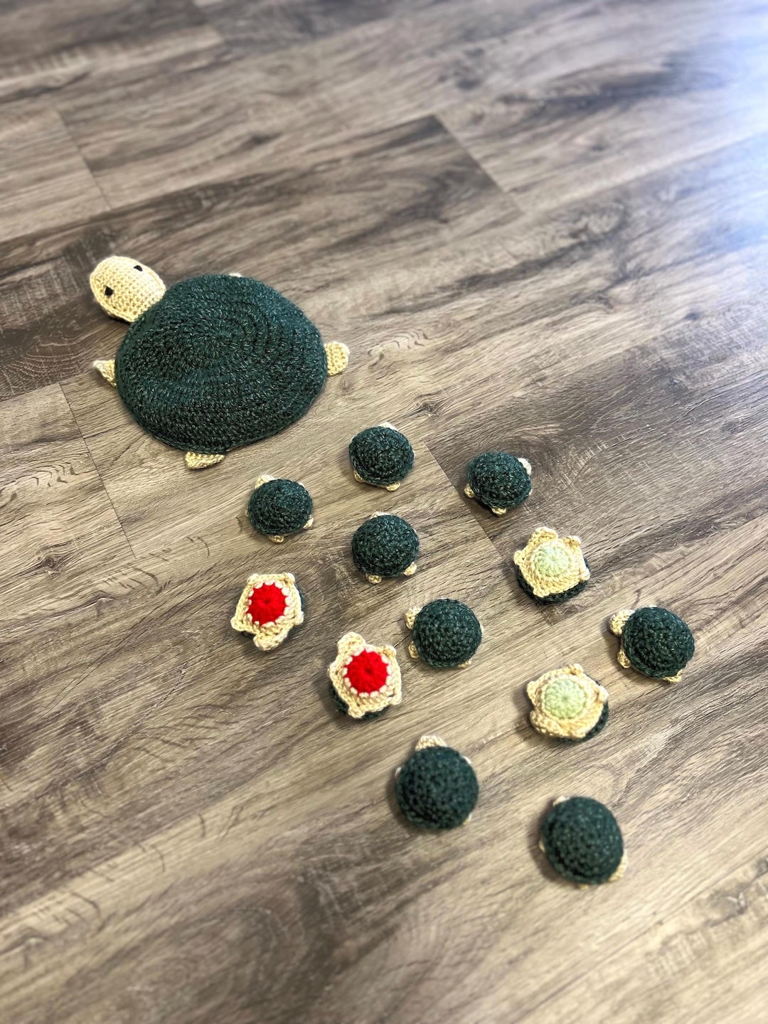 Crochet Turtle Matching Game - Etsy
