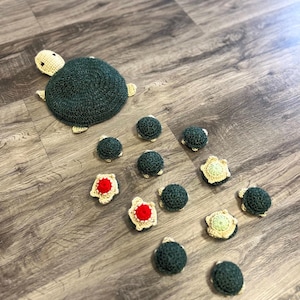 Crochet Turtle Matching Game - Etsy