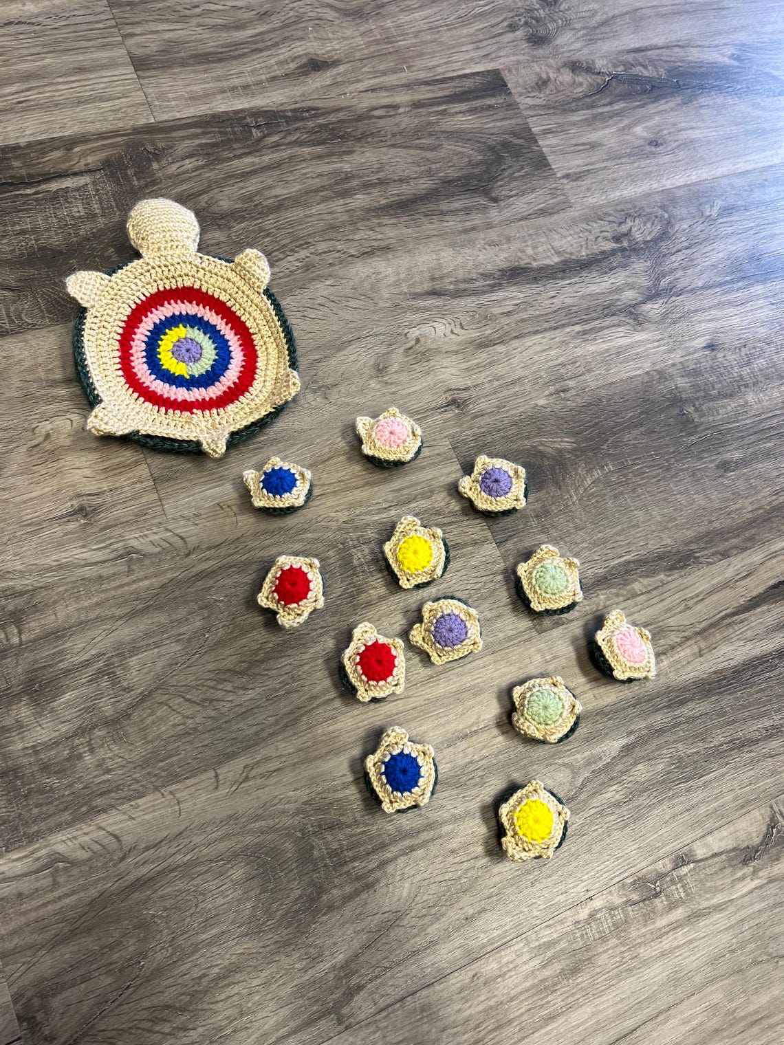 Crochet Turtle Matching Game - Etsy