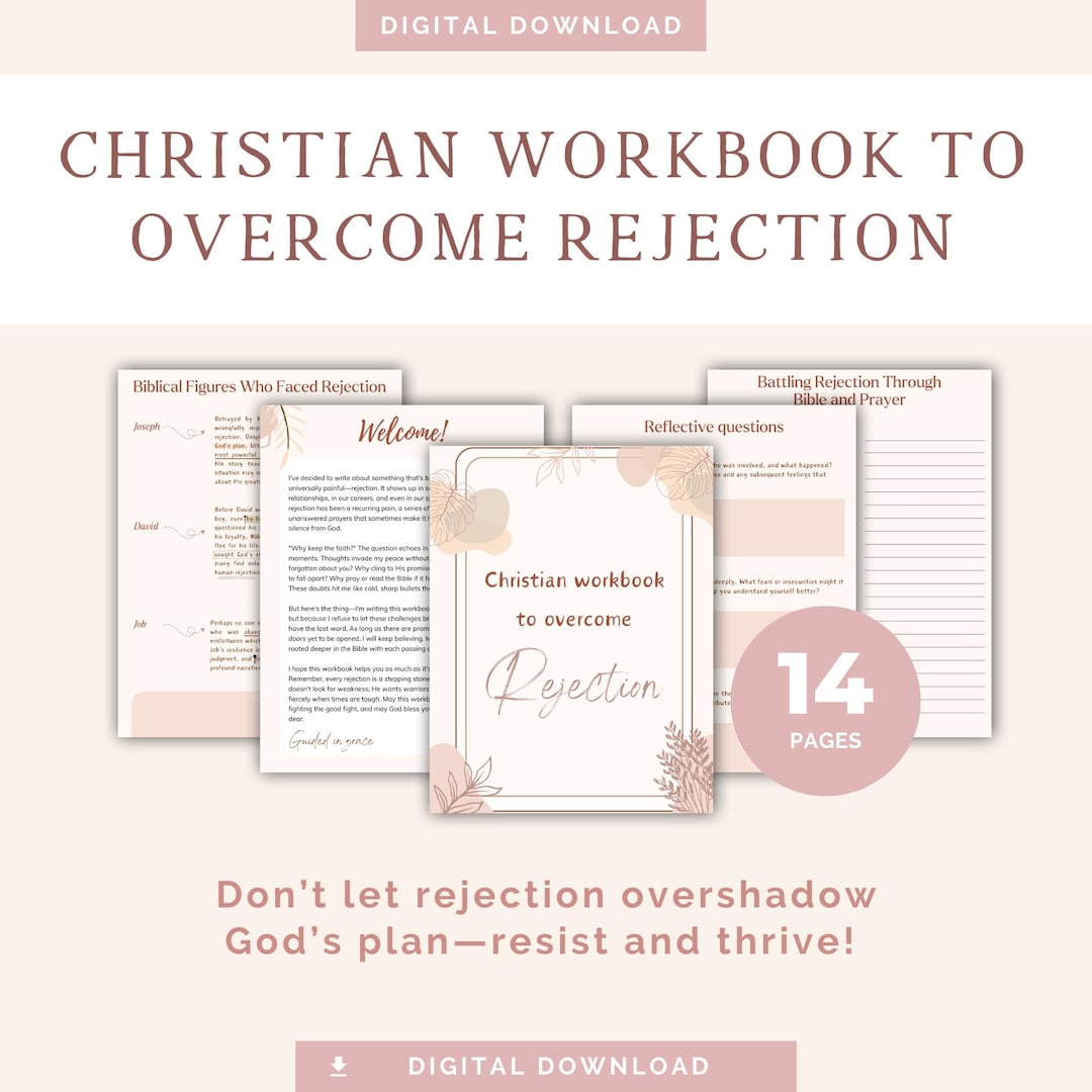 Christian Workbook to Overcome Rejection, Christian, Bible Study Tool ...