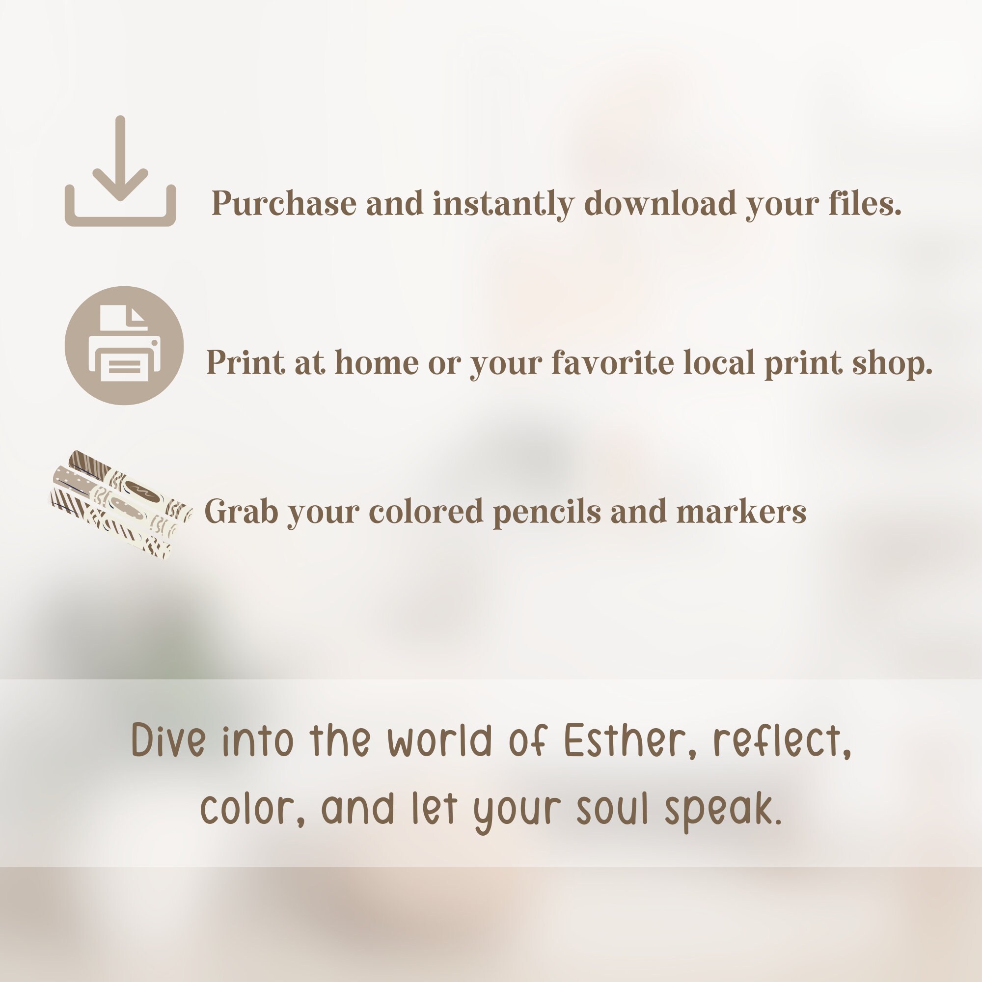 Bible Book of Esther, Coloring, Journaling, Digital Download, Bible ...