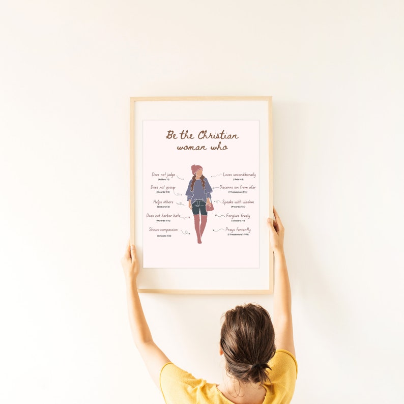 Be the Christian Woman Who Wall Art, Digital Art, Christian Gift ...