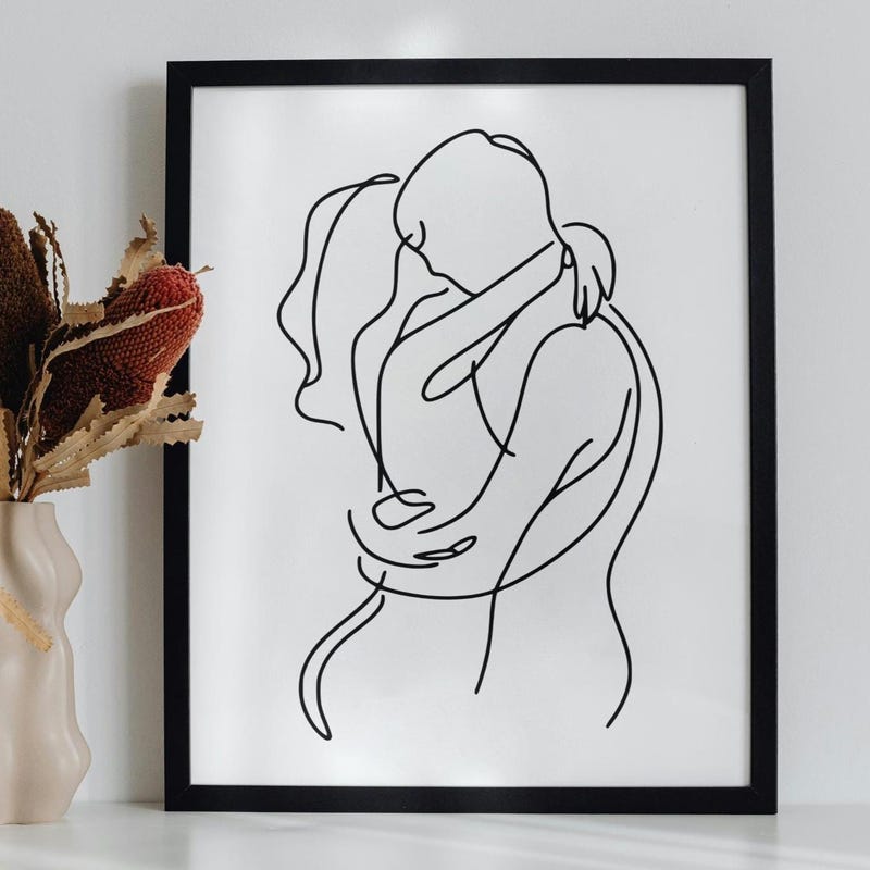 Hug Art Print - Etsy UK