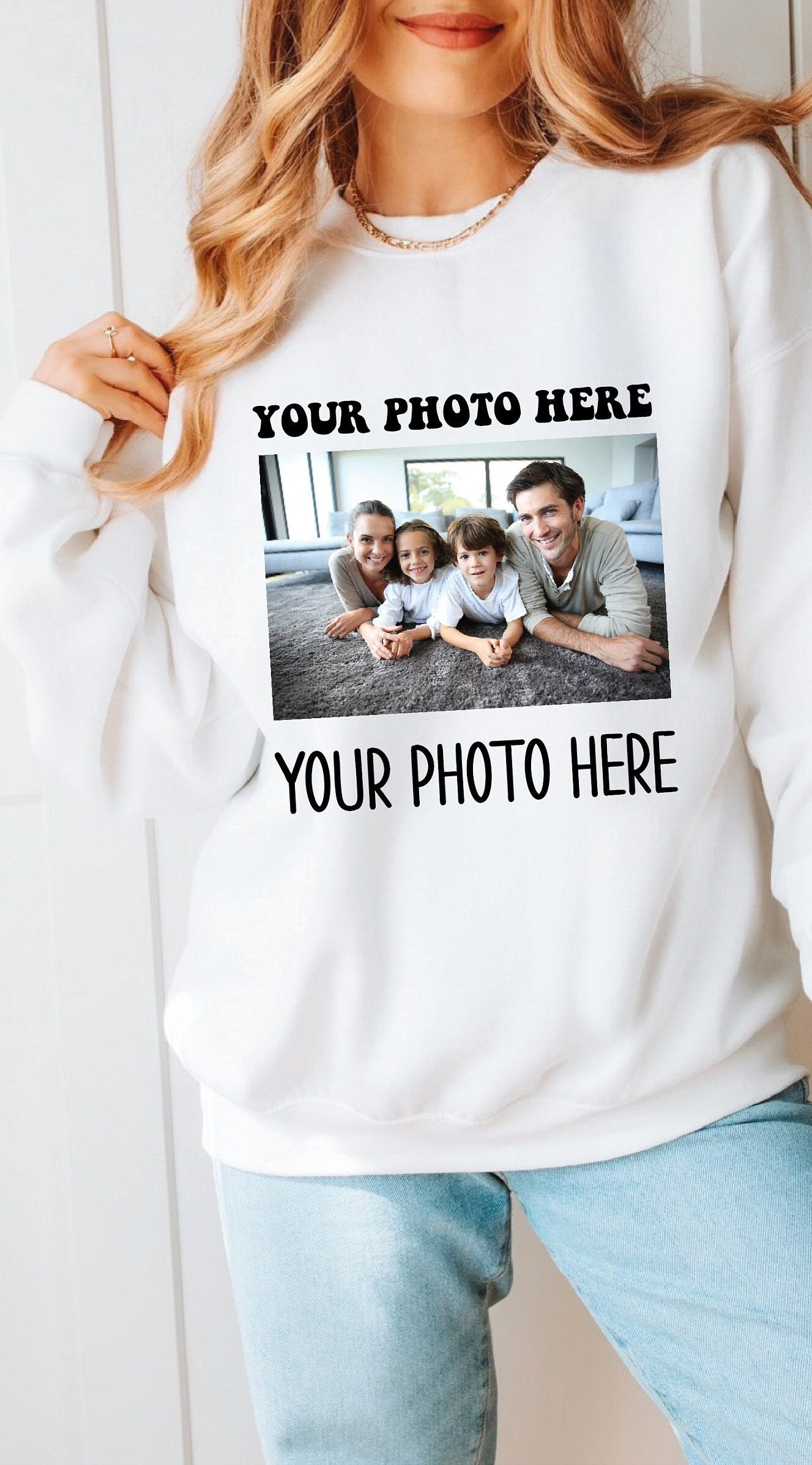 Custom Photo Sweatshirt, Custom Sweatshirt, Custom Picture Tshirt ...