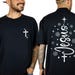 Jesus Christmas Tree Shirt, Christian Cross Snowflake Tee, Religious ...