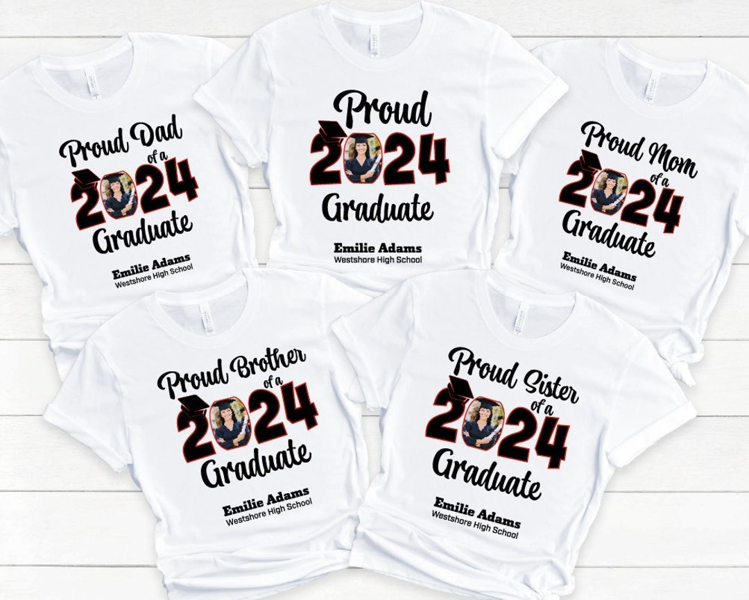 Personalized Photo Graduation Shirts, Photo Graduation Shirt, Proud Mom ...