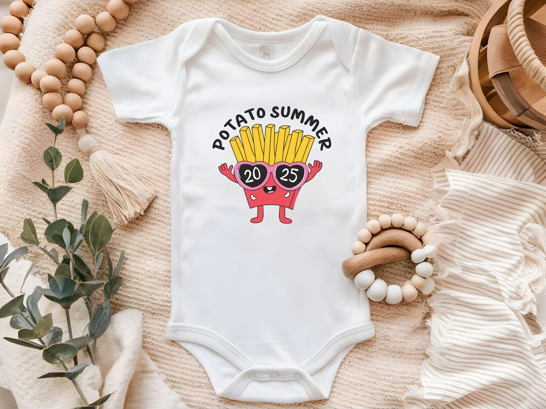 Potato Summer 2025 Cute French Fries Baby Onesiefunny Baby Bodysuit ...