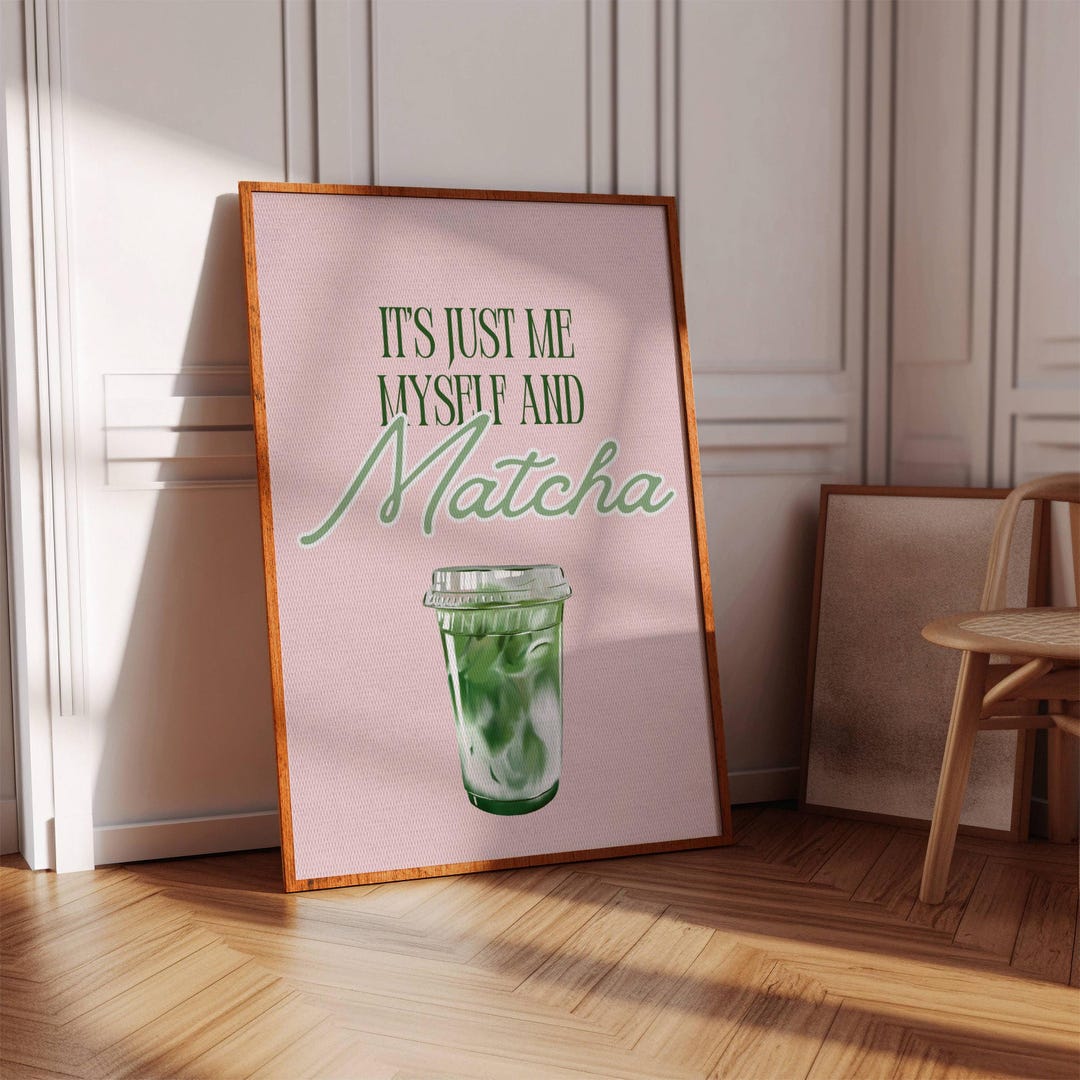Matcha Quote Poster: Trendy Pink Room Decor (digital Download) - Etsy