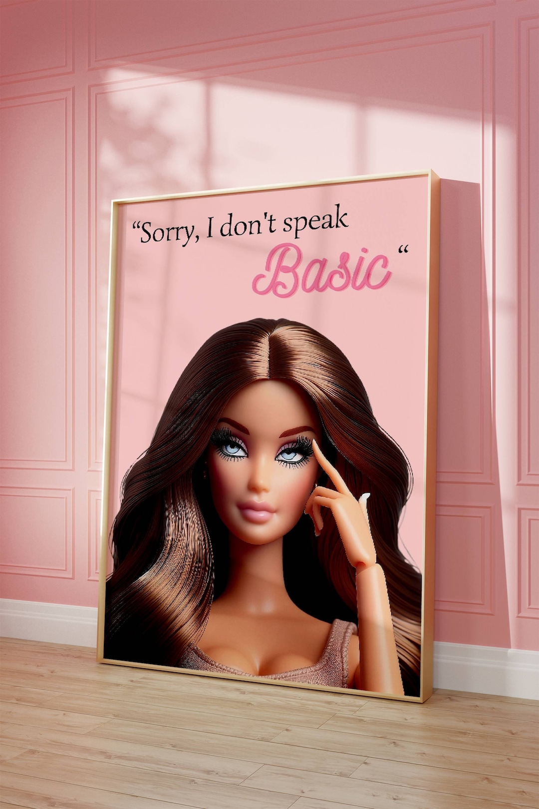Girl Attitude Poster | Girly Wall Art | Pink Poster | Diva | Retro Doll ...
