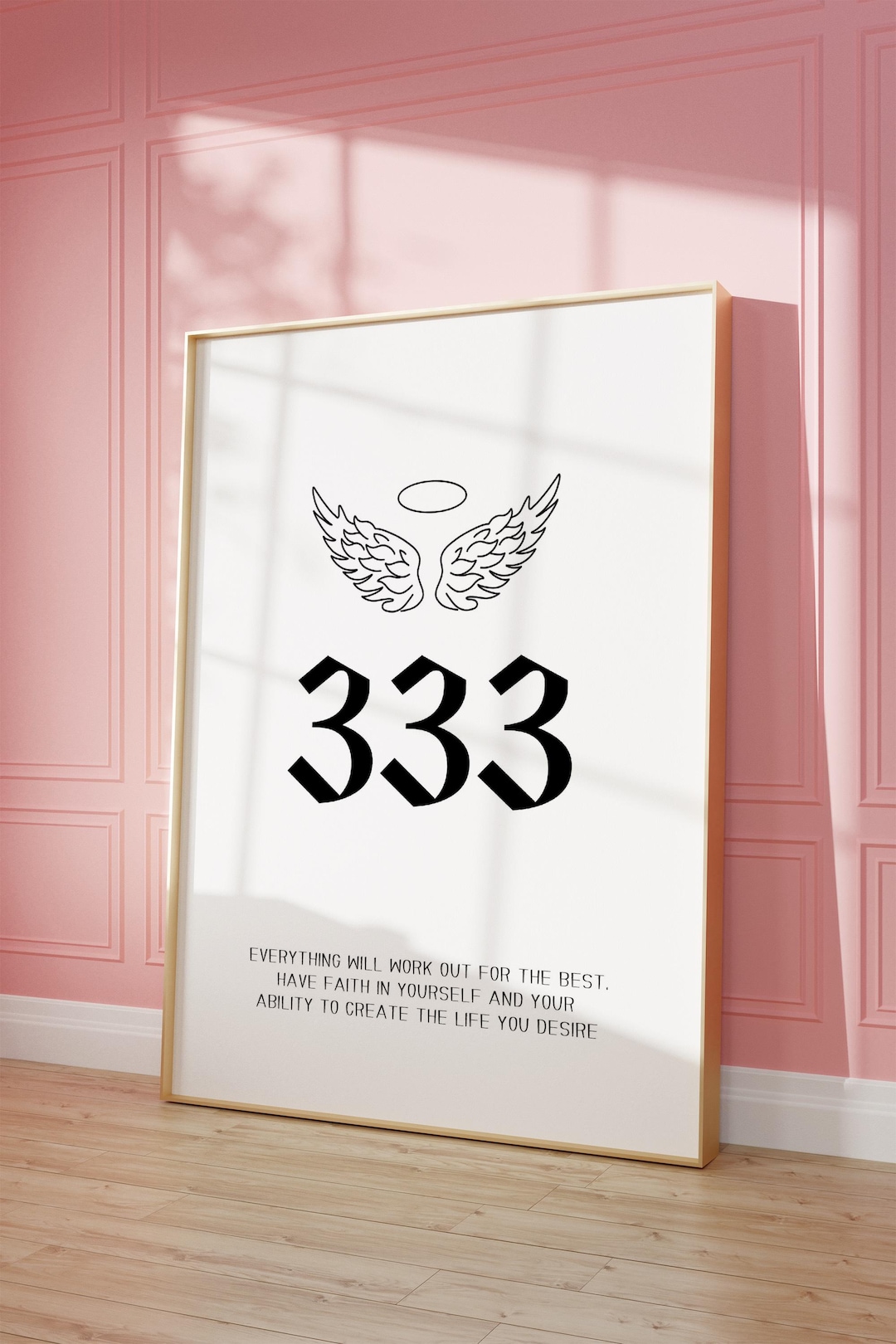 Angel Number 333 Poster | Spiritual Wall Art (digital Download) - Etsy