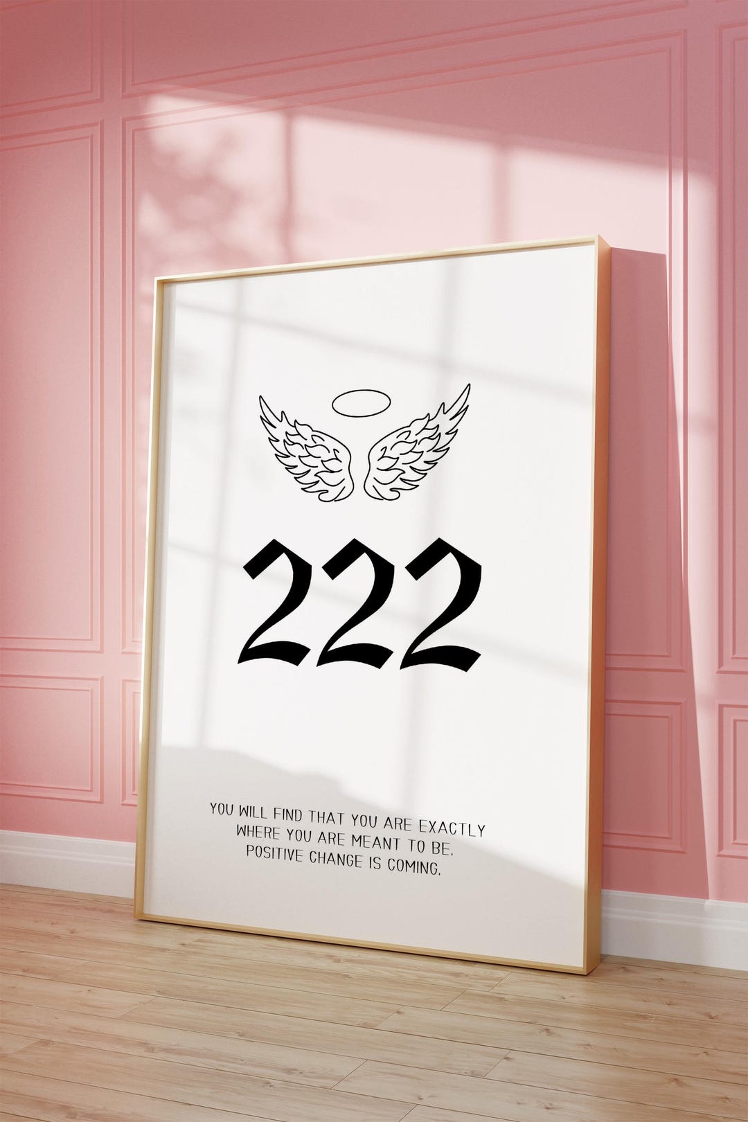 Angel Number 222 Poster | Spiritual Wall Art (digital Download) - Etsy