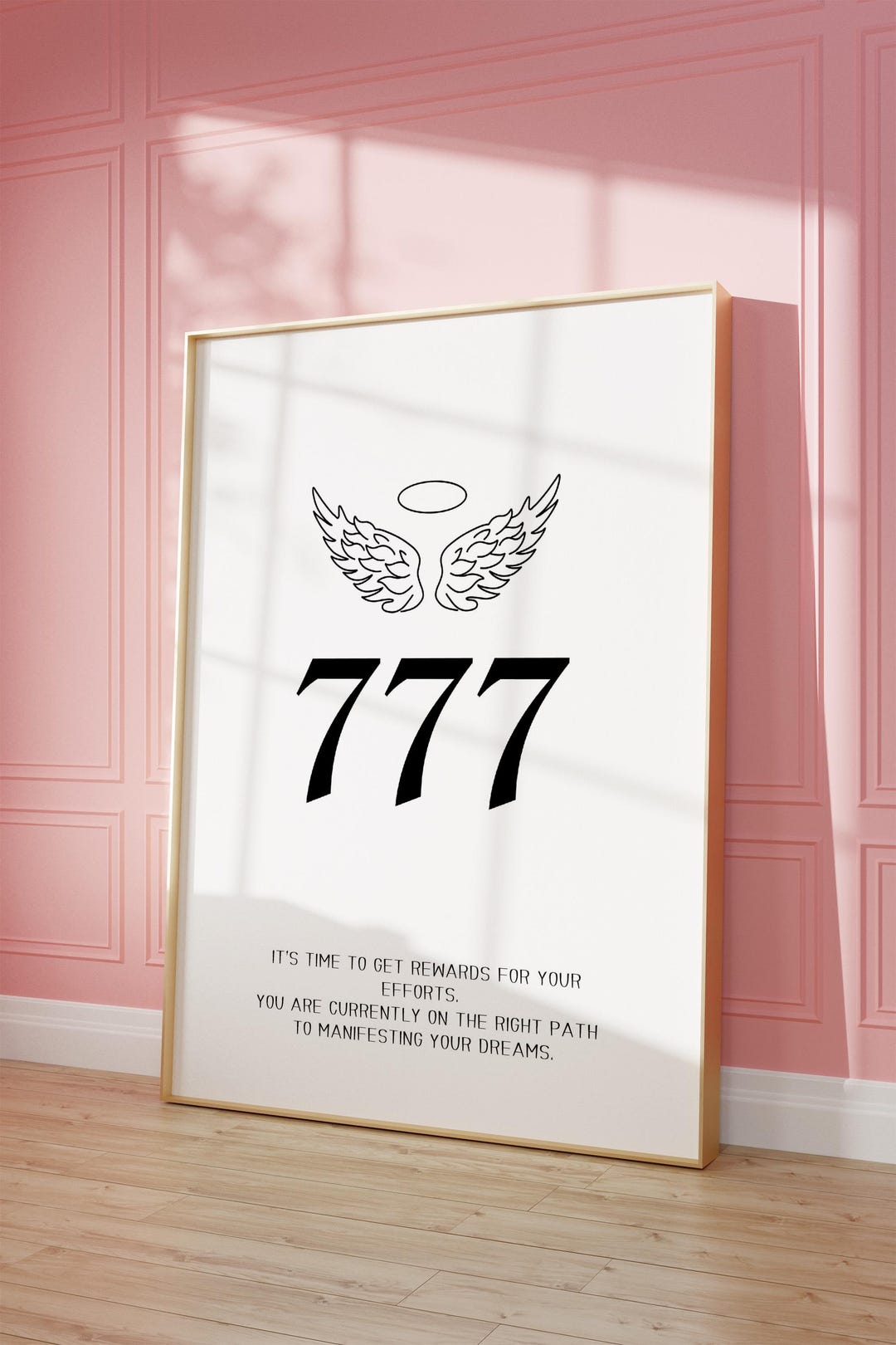 Angel Number 777 Poster | Spiritual Wall Art (digital Download) - Etsy