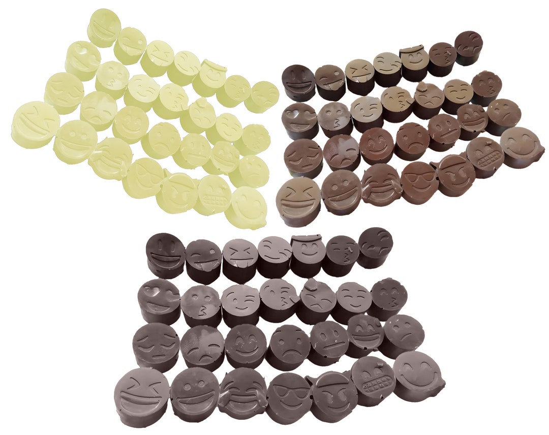 Chocolate Smiles/emotes/emoji/emoticons 28pcs Milk/dark/white - Etsy