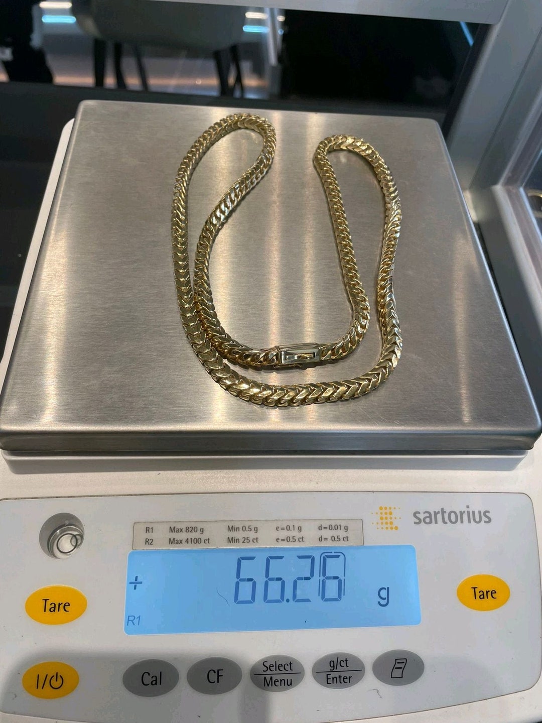 Unique Italian Man Chain 60 Cm 18k Gold Factory Certificate - Etsy