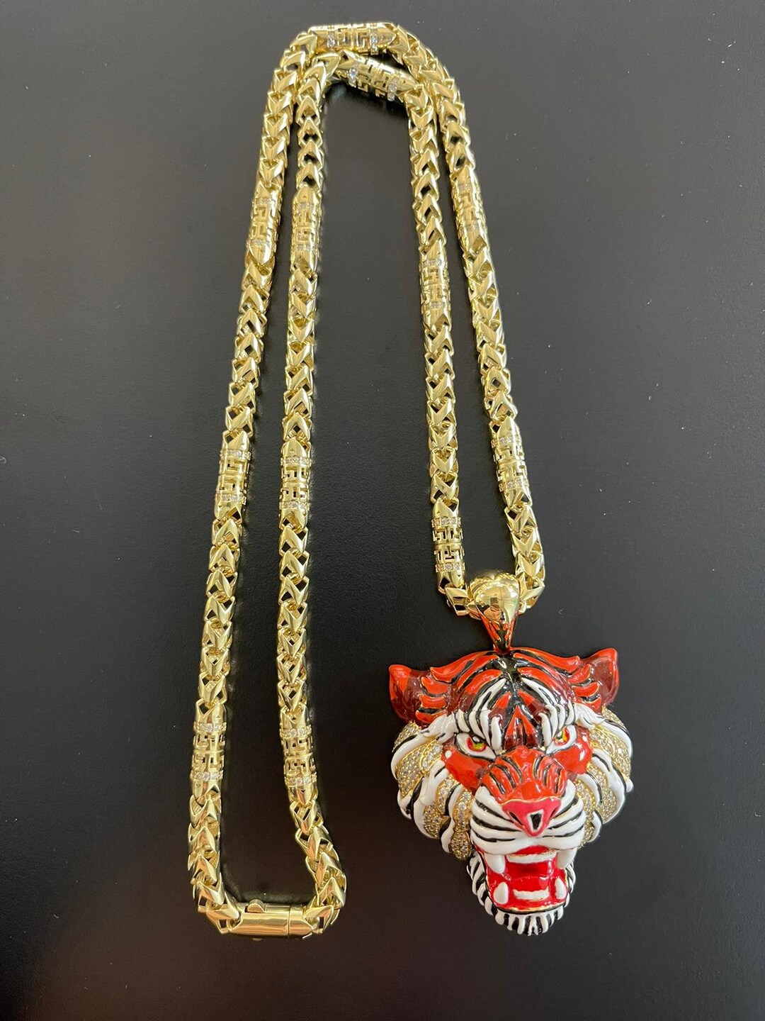 18k Pendant Vith 60 Cm Chain All 18k Gold Pendant Hand Made Assay ...