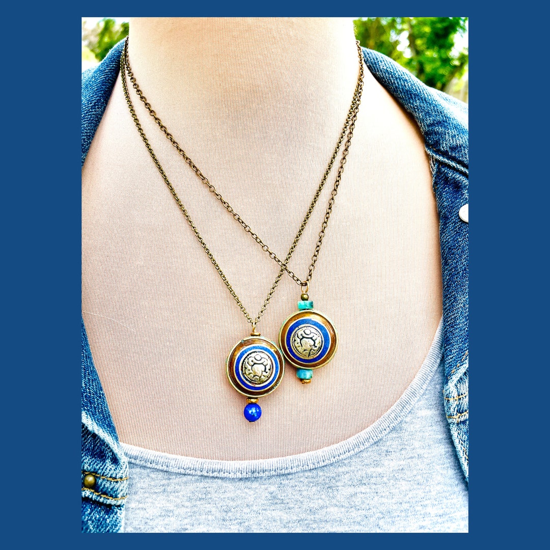 Ethnic Tibetan Nepalese Pendant Necklace, Tibetan Nepalese Pendant ...