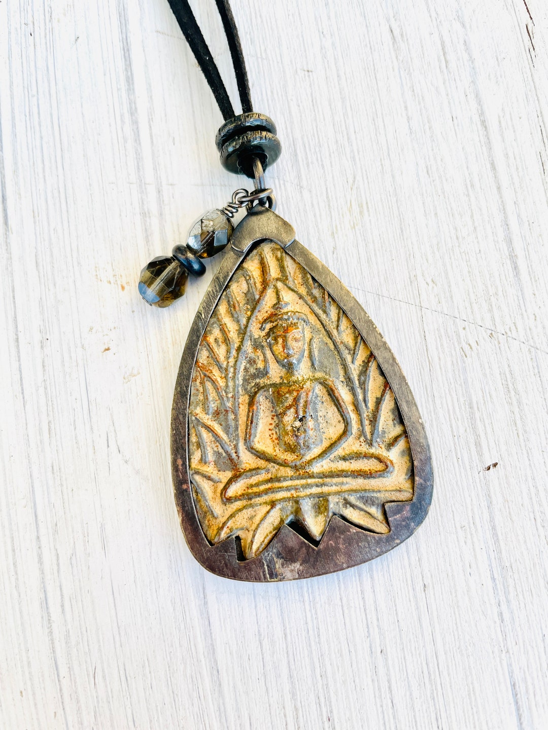 Seated Buddha Amulet Necklace, Sitting Khun Phaen Buddha Amulet Pendant ...