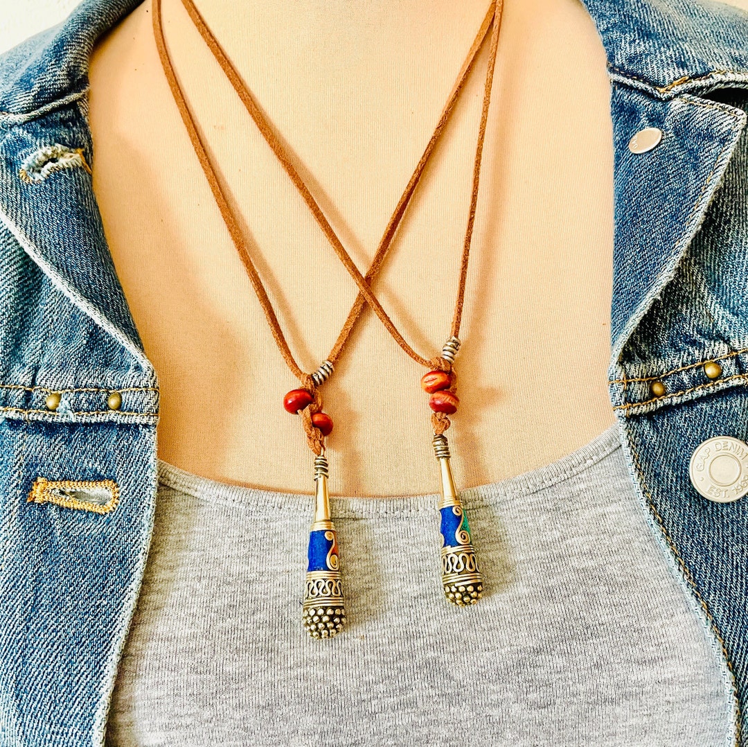 Traditional Tibetan Nepalese Inlaid Turquoise Lapis Coral Pendant ...