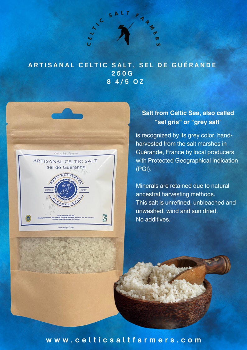 Artisanal Celtic Salt From France - Hand Harvested, Unrefined, Natural ...