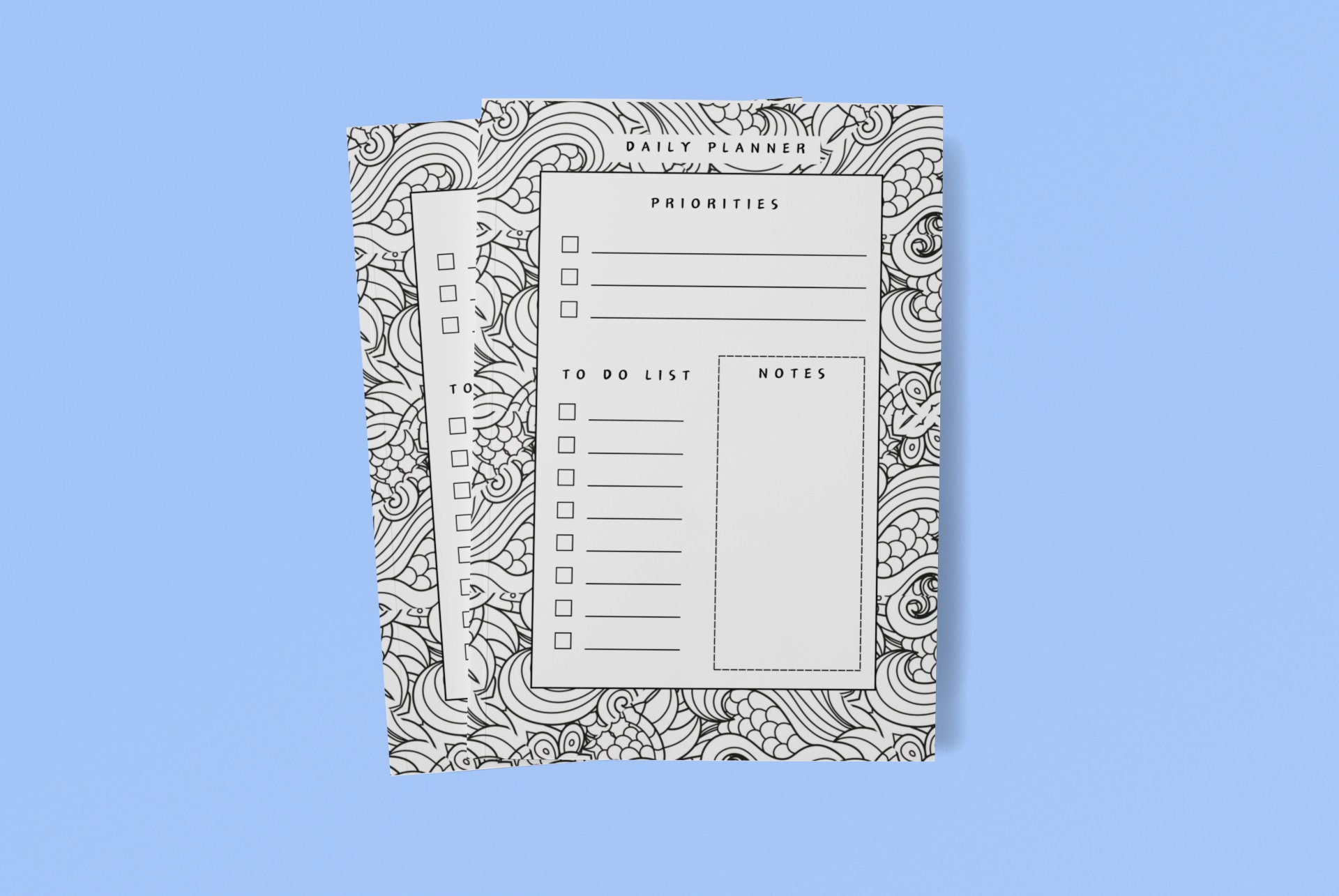 Coloring Daily Planner Printable Instant Download A4/A5 - Etsy