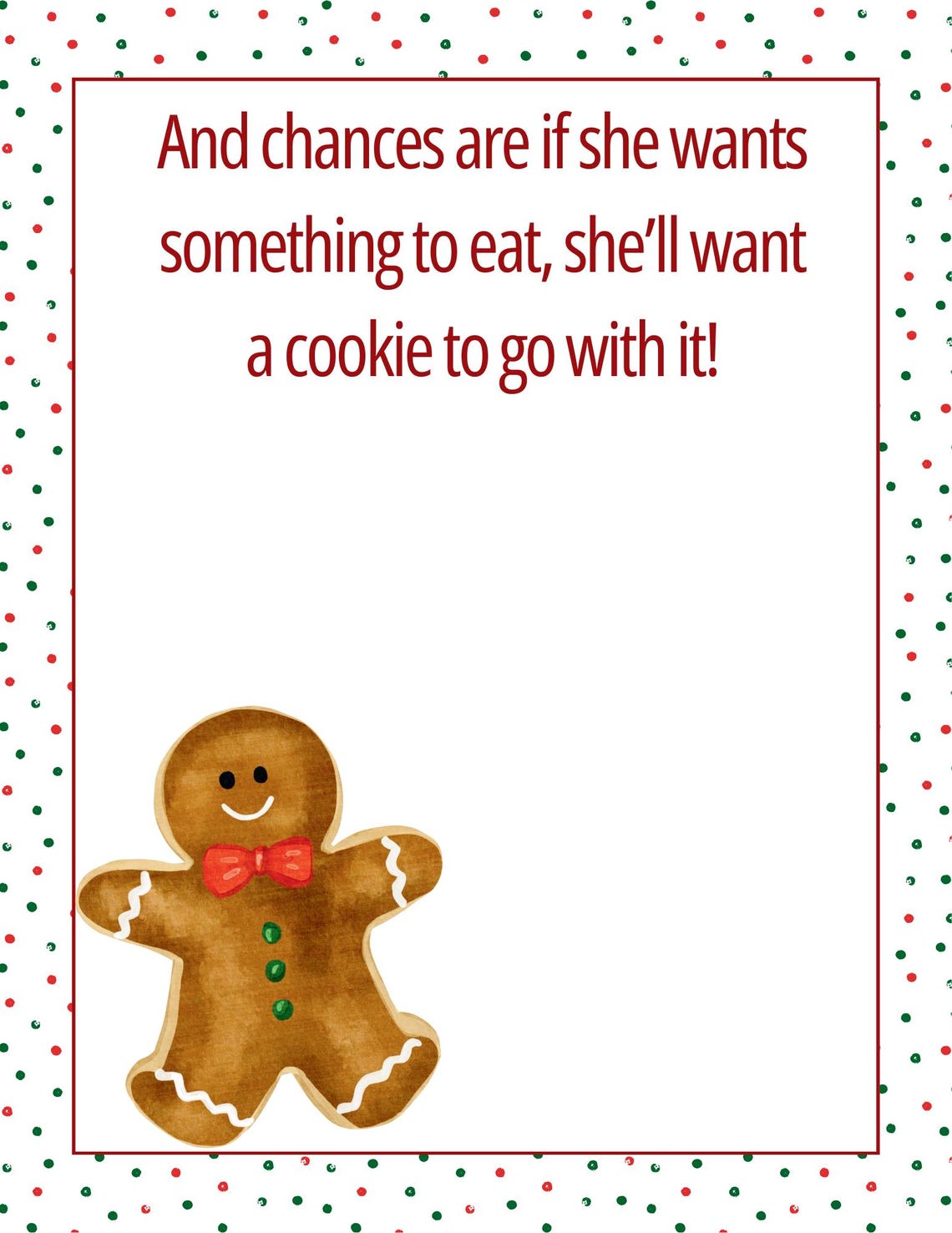 If You Give Your Teacher a Christmas Cookie! Editable Digital Download ...
