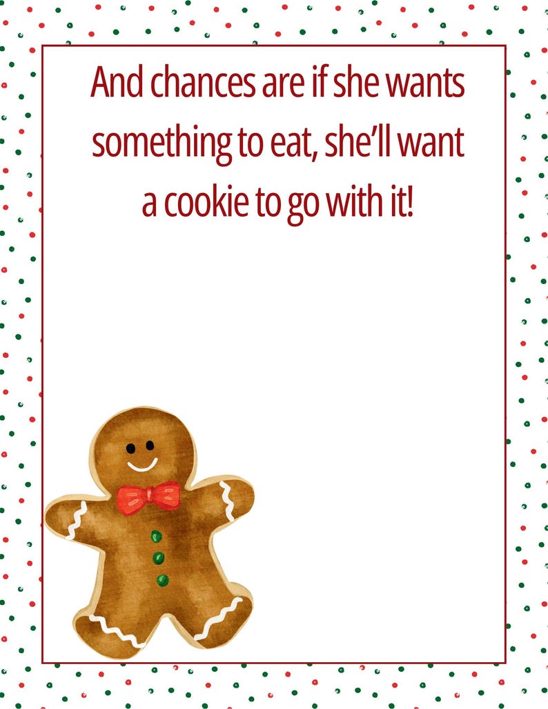 If You Give Your Teacher a Christmas Cookie! Editable Digital Download ...