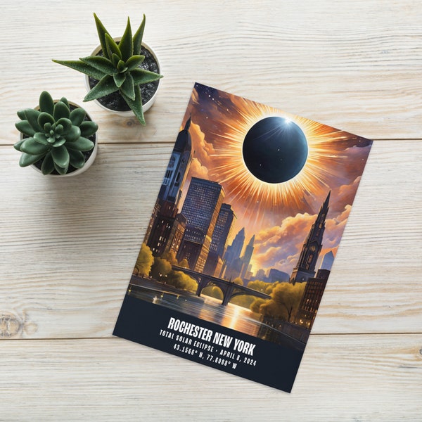 Solar Eclipse Greeting Card - Etsy