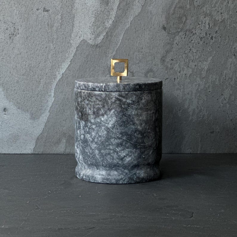 Stone Jar With Lid, Marble Ice Bucket, Marble Ice Cooler, Marble Box ...