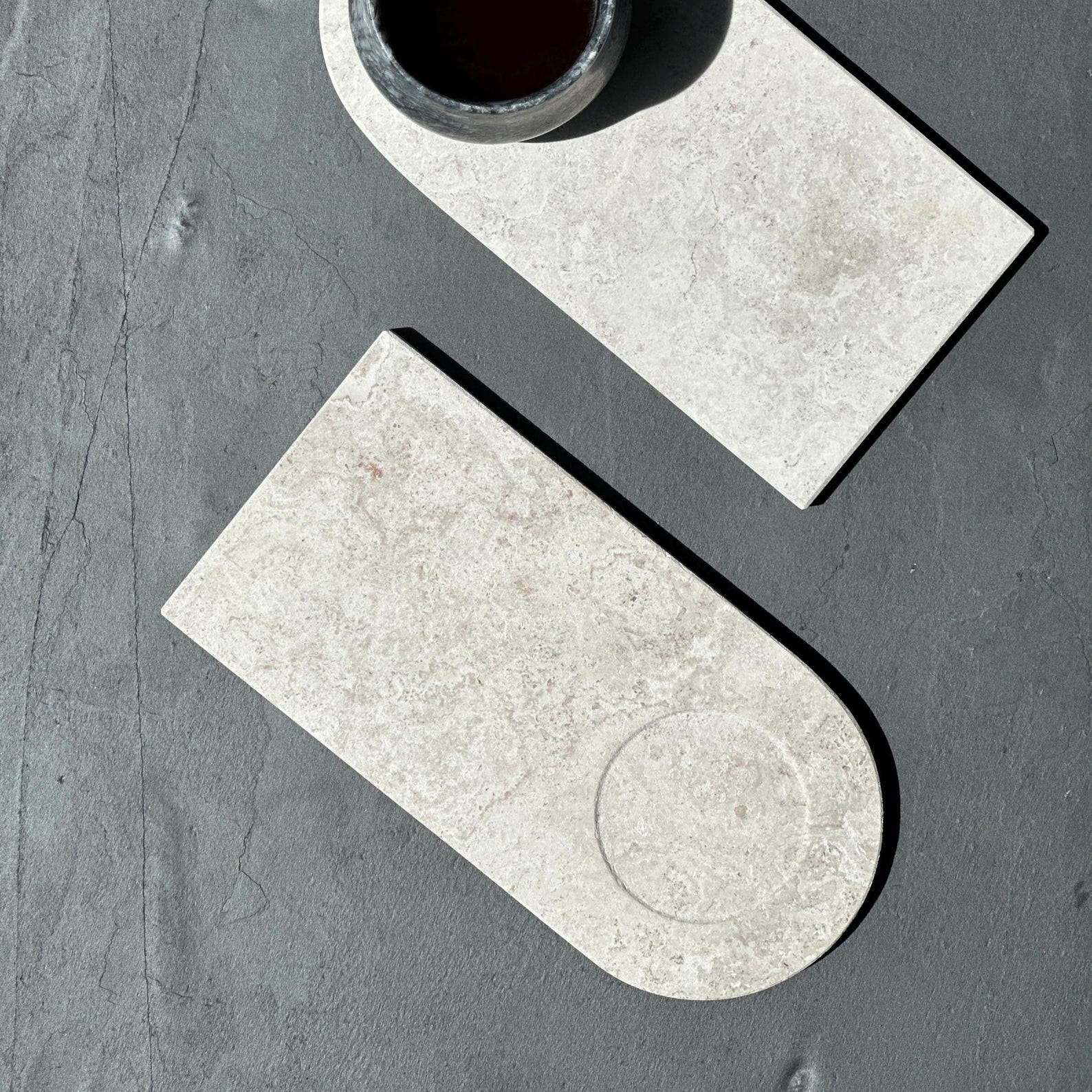 Marble Coffee Coaster, Natural Stone Coaster, Marble Decor Object ...