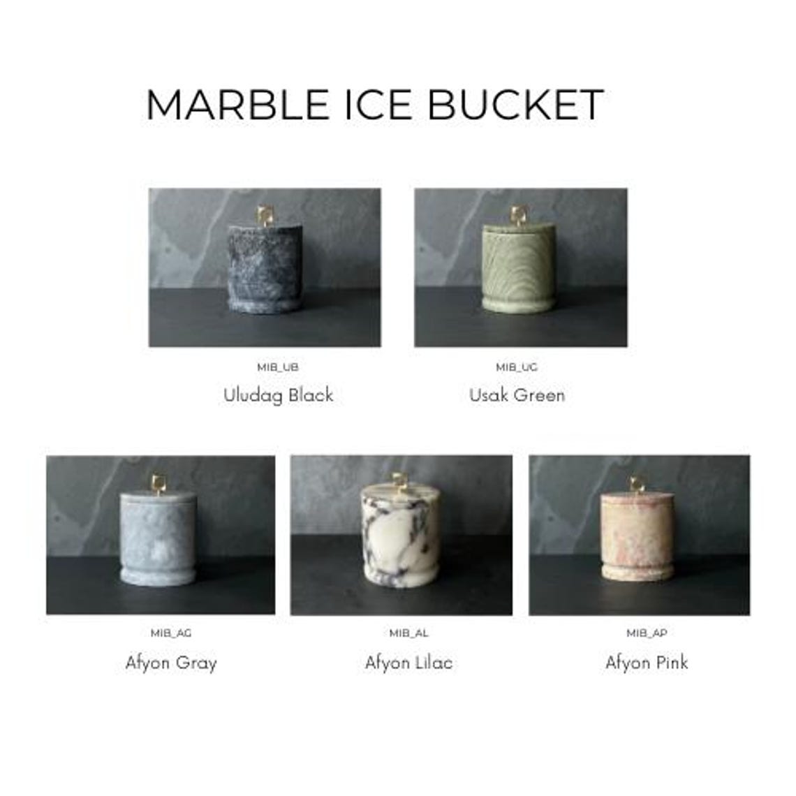 Stone Jar With Lid, Marble Ice Bucket, Marble Ice Cooler, Marble Box ...