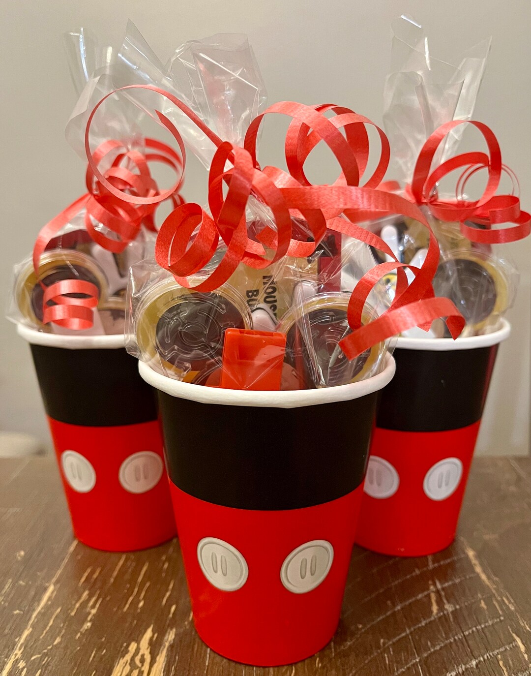 Mickey Mouse Birthday Party Treat Cups With Toys - Etsy