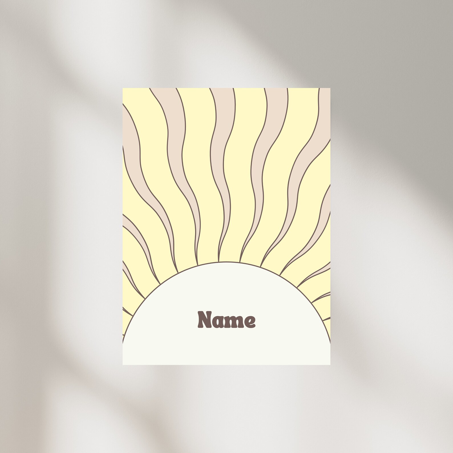 Poster Customized Kids Decor Pastel Kids Room Wall Art Personalized ...