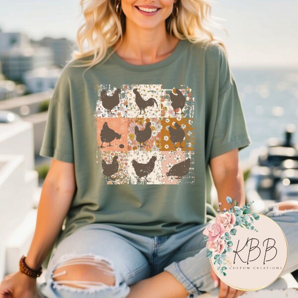 Patchwork Chicken - Etsy