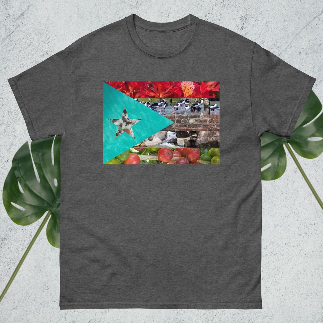 Puerto Rican Flag Photo Collage Unisex Classic Tee - Etsy