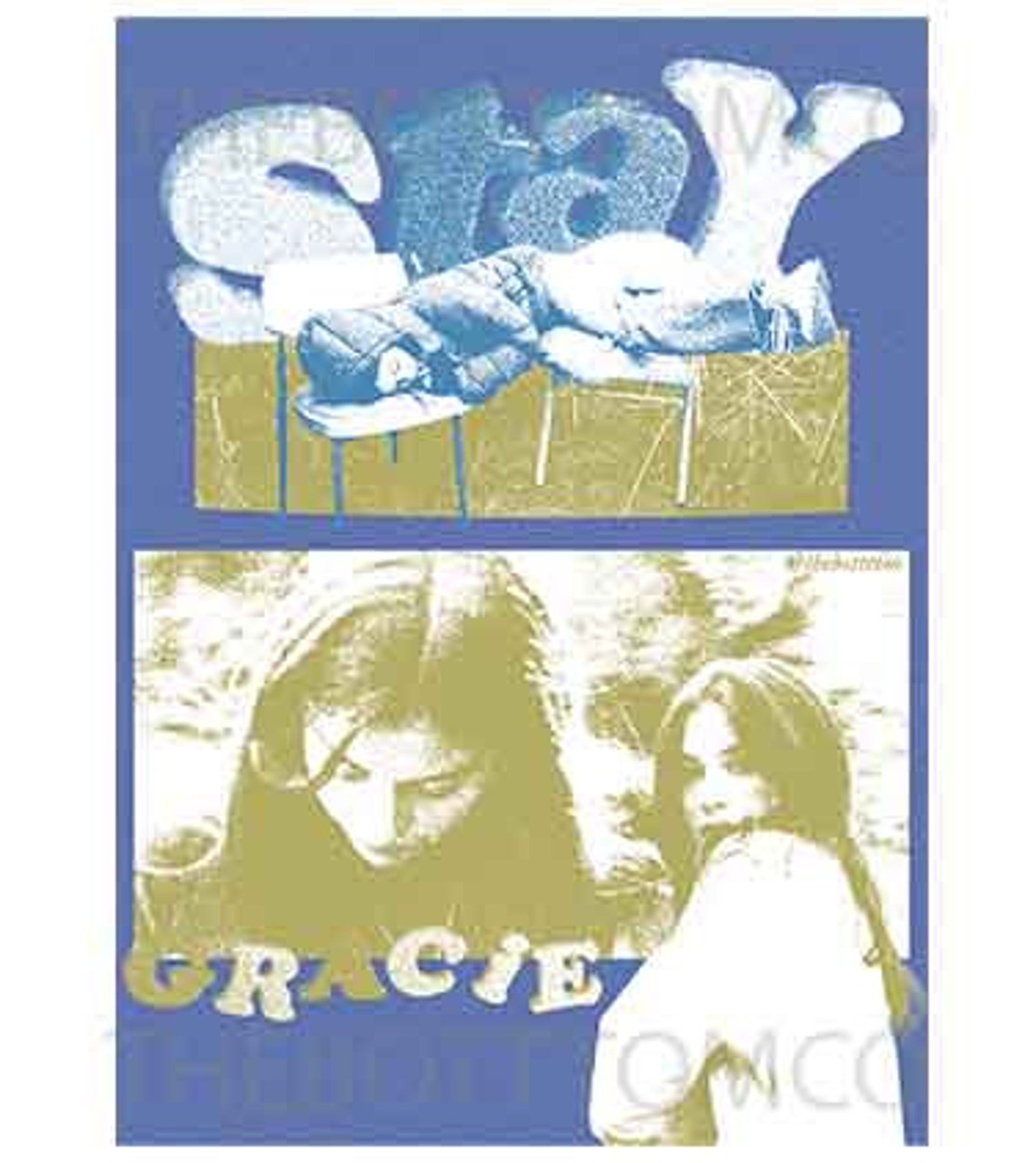 Stay Gracie Abrams Blue and Yellow Poster DIGITAL DOWNLOAD - Etsy